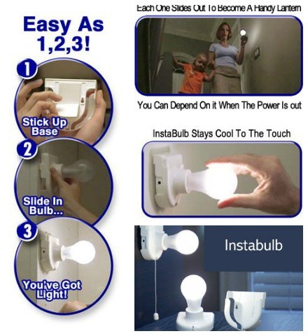 небьющиеся чудо-лампы Инстабалб (Insta Bulb), 2 шт: купить в Москве и ...
